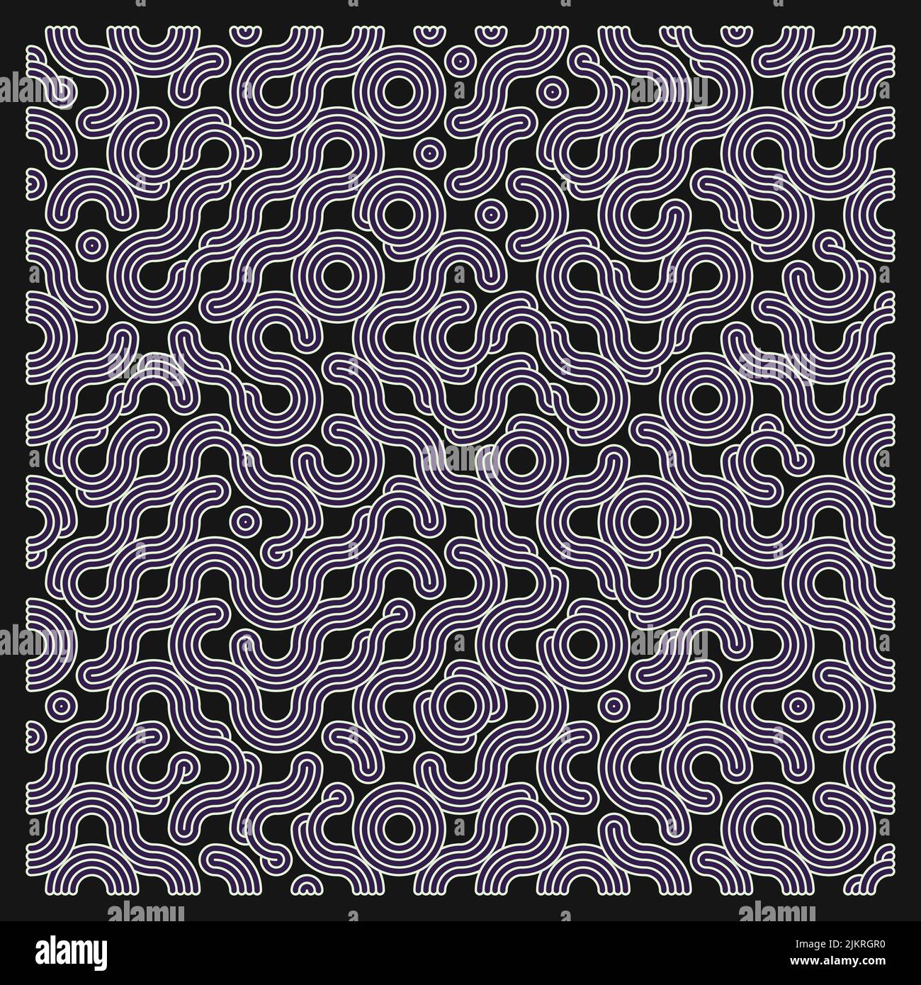 Random color rounded truchet tiling illustration Stock Vector Image ...