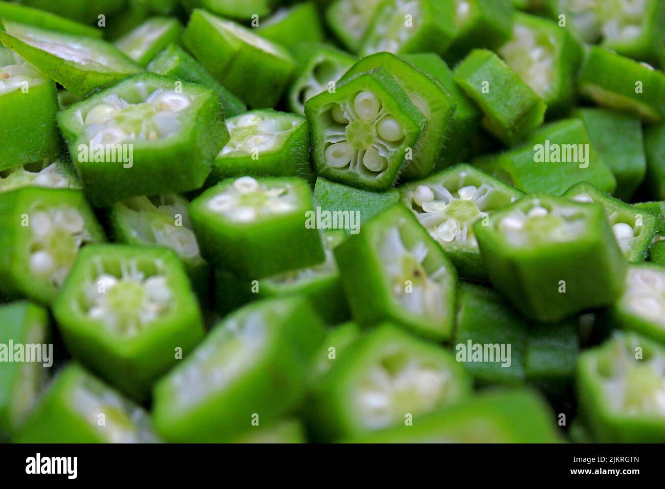 Ladies finger farming hi-res stock photography and images - Alamy