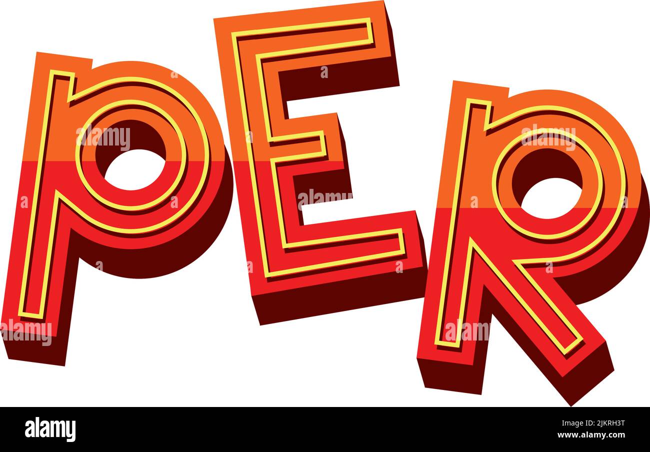 Per font Stock Vector Images - Alamy