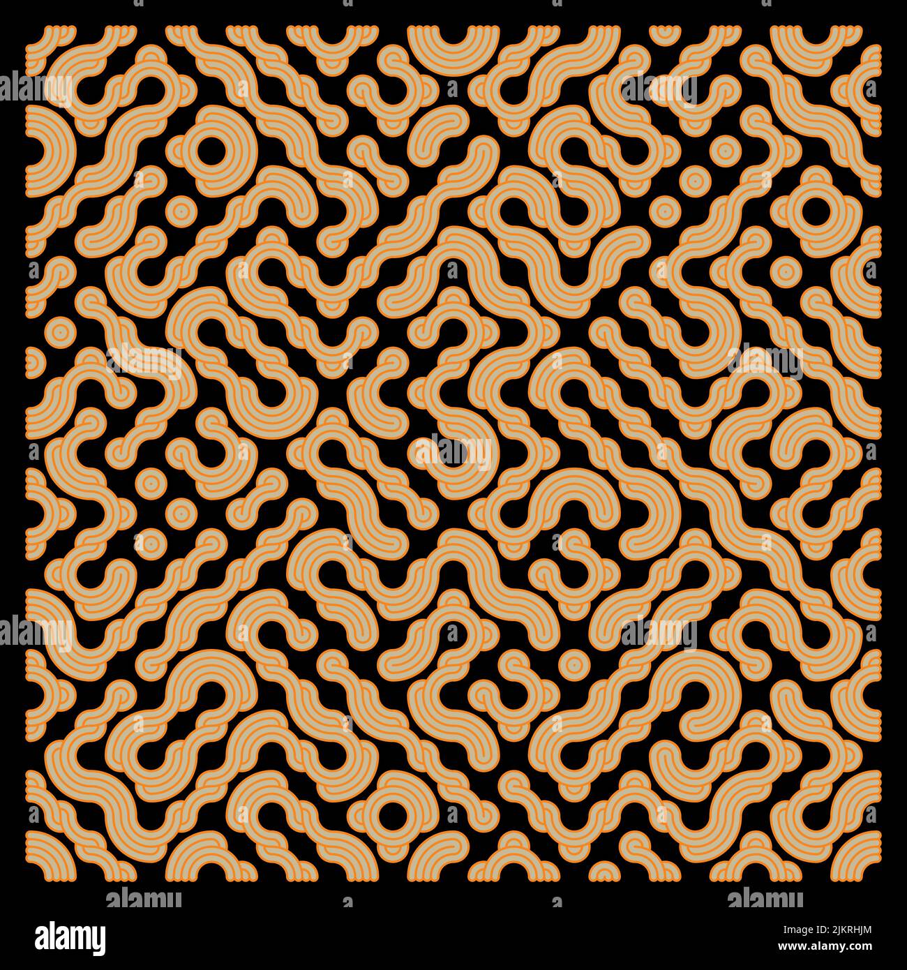 Random color rounded truchet tiling illustration Stock Vector Image ...