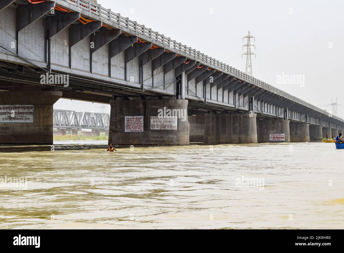 Ganga as seen in Garh Mukteshwar, Uttar Pradesh, India, River Ganga is ...