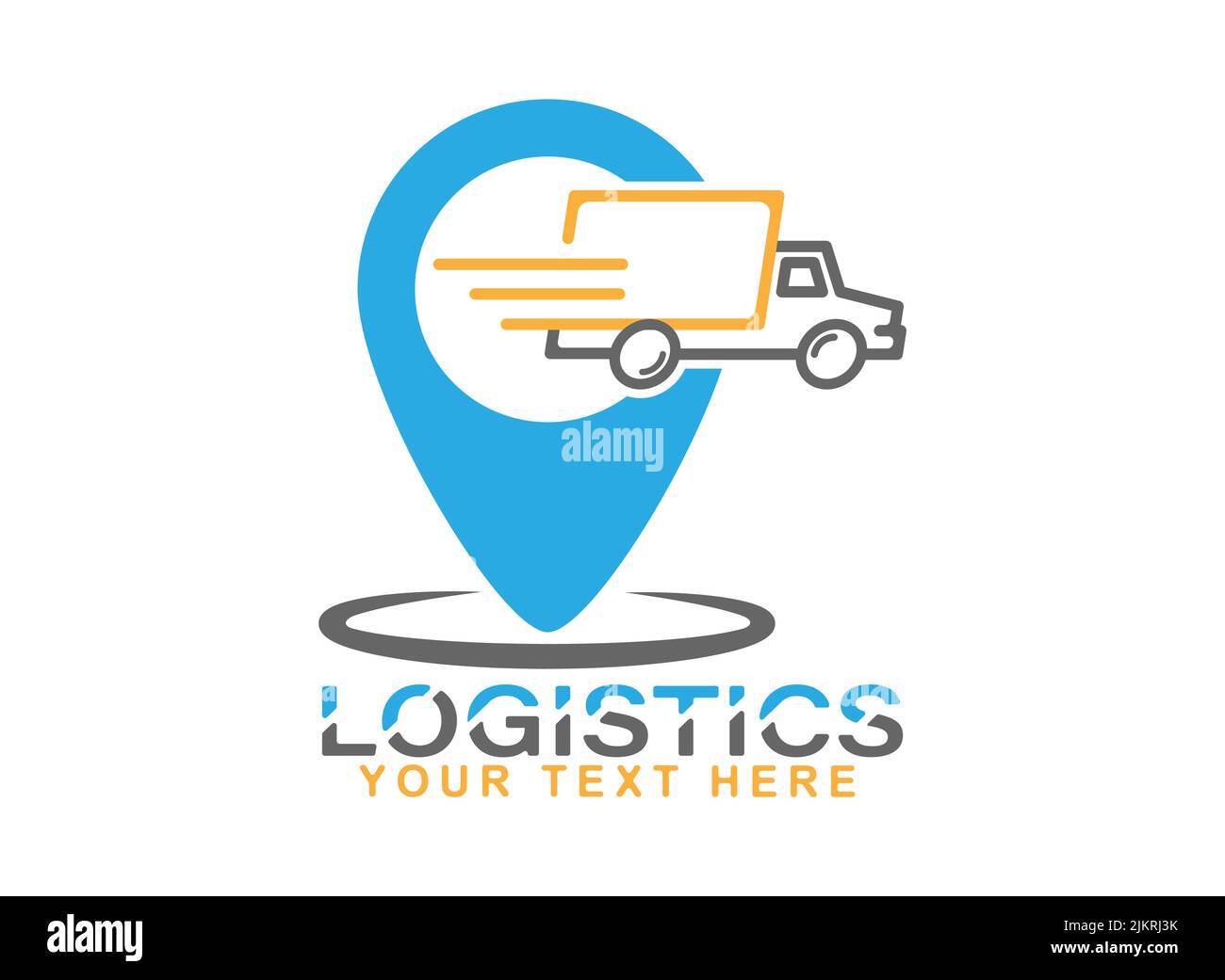 Logistics. Vector logo, logo or sticker of a transport company or ...