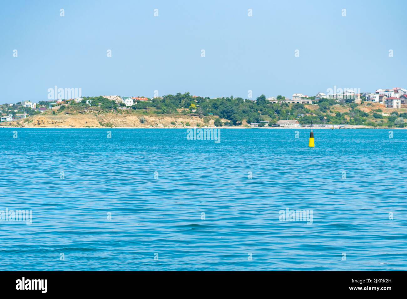 Sevastopol Crimea blue sea bay russian coast water coastal mangust ...