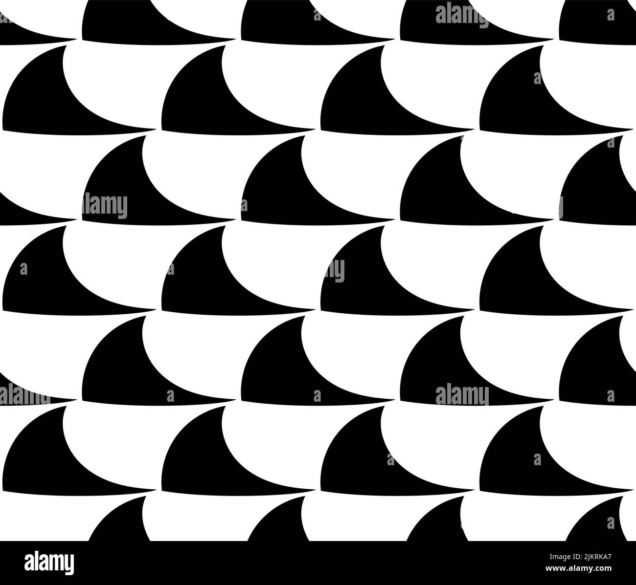 Seamless vector pattern of shark fins on a white background. Shark ...