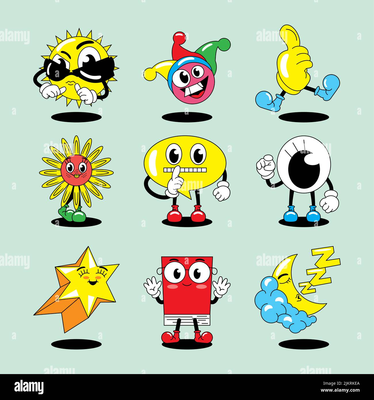 icons traditional cartoon Stock Vector Image & Art - Alamy