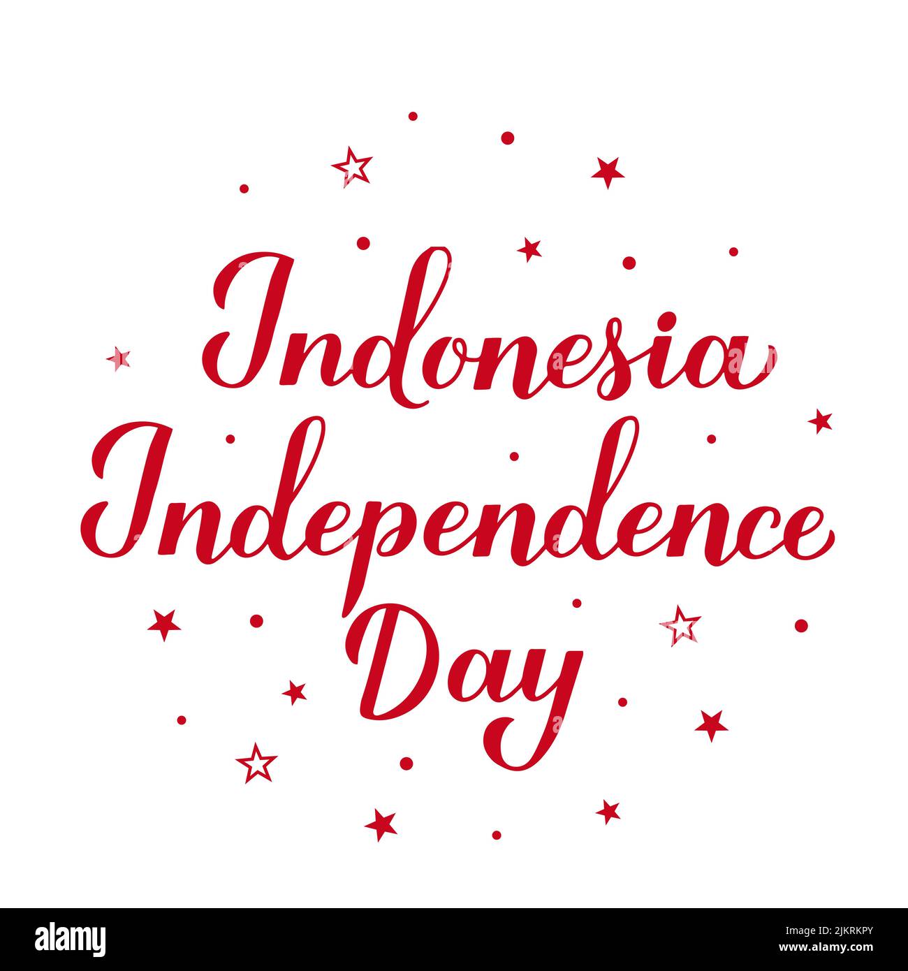 Happy Indonesia Independence Day calligraphy hand lettering. National ...