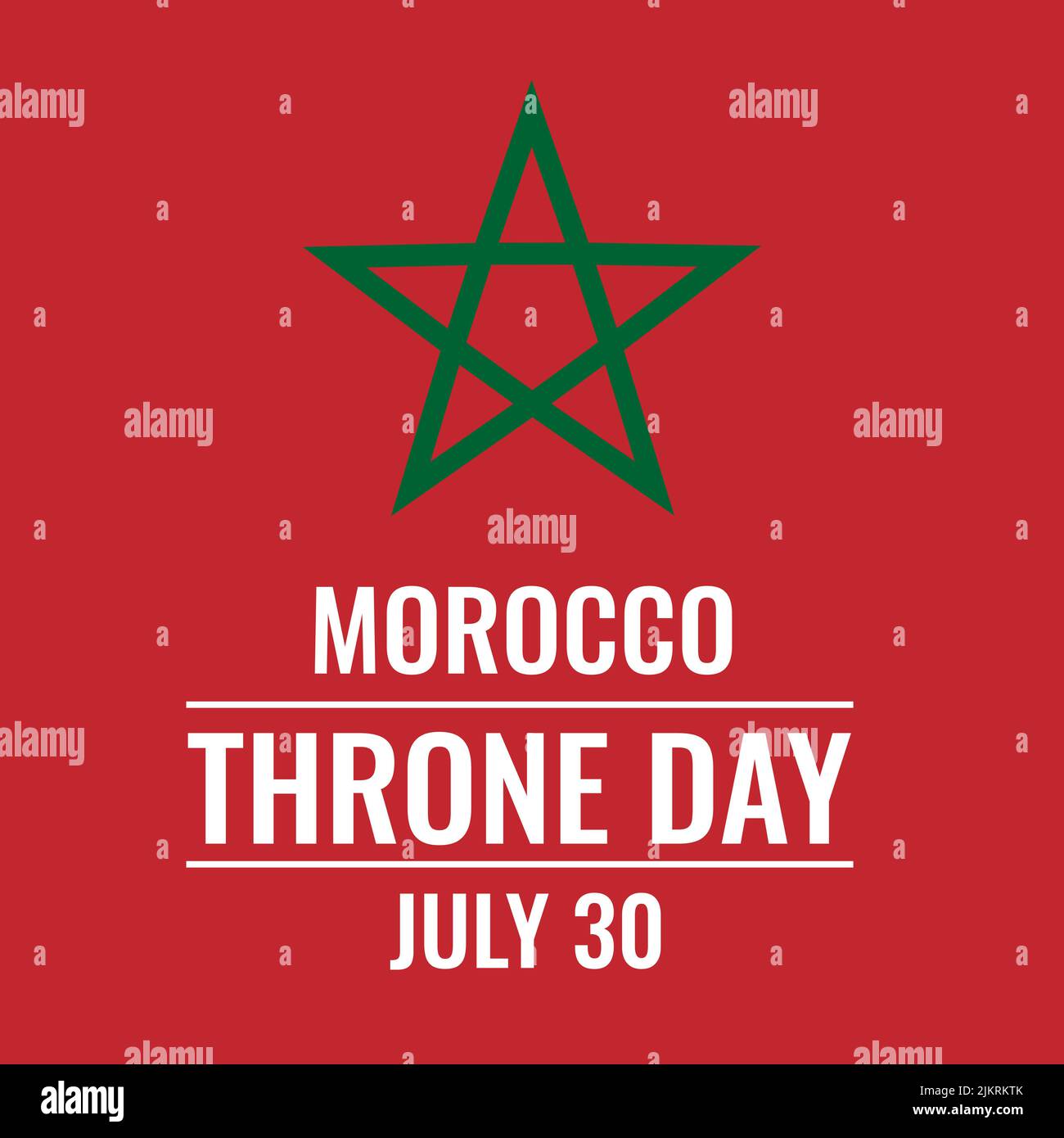 Morocco Throne Day typography poster. National holiday on July 30 ...