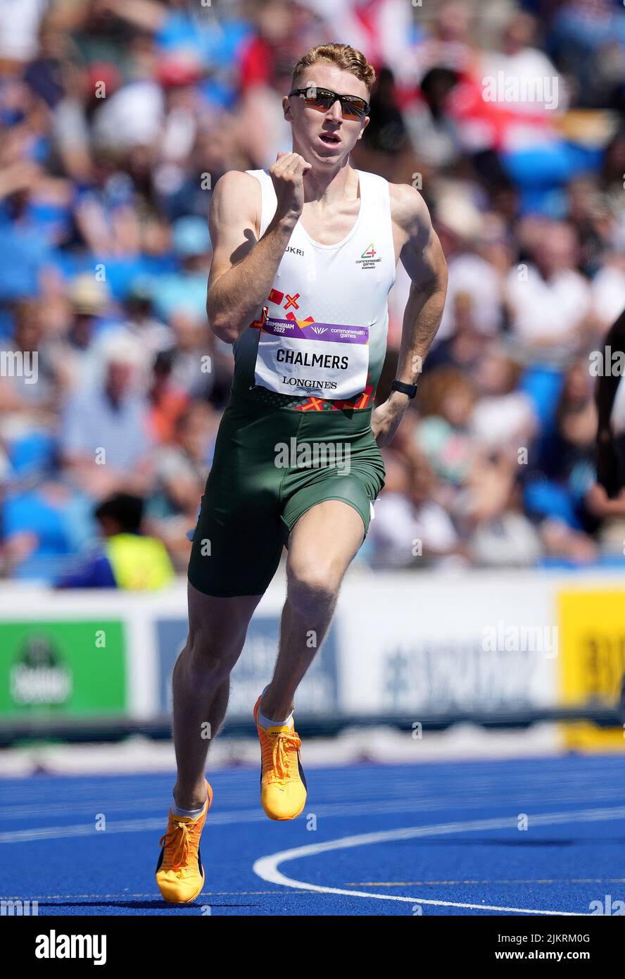 Guernsey's Cameron Chalmers in action during the Men's 400m heats, at ...