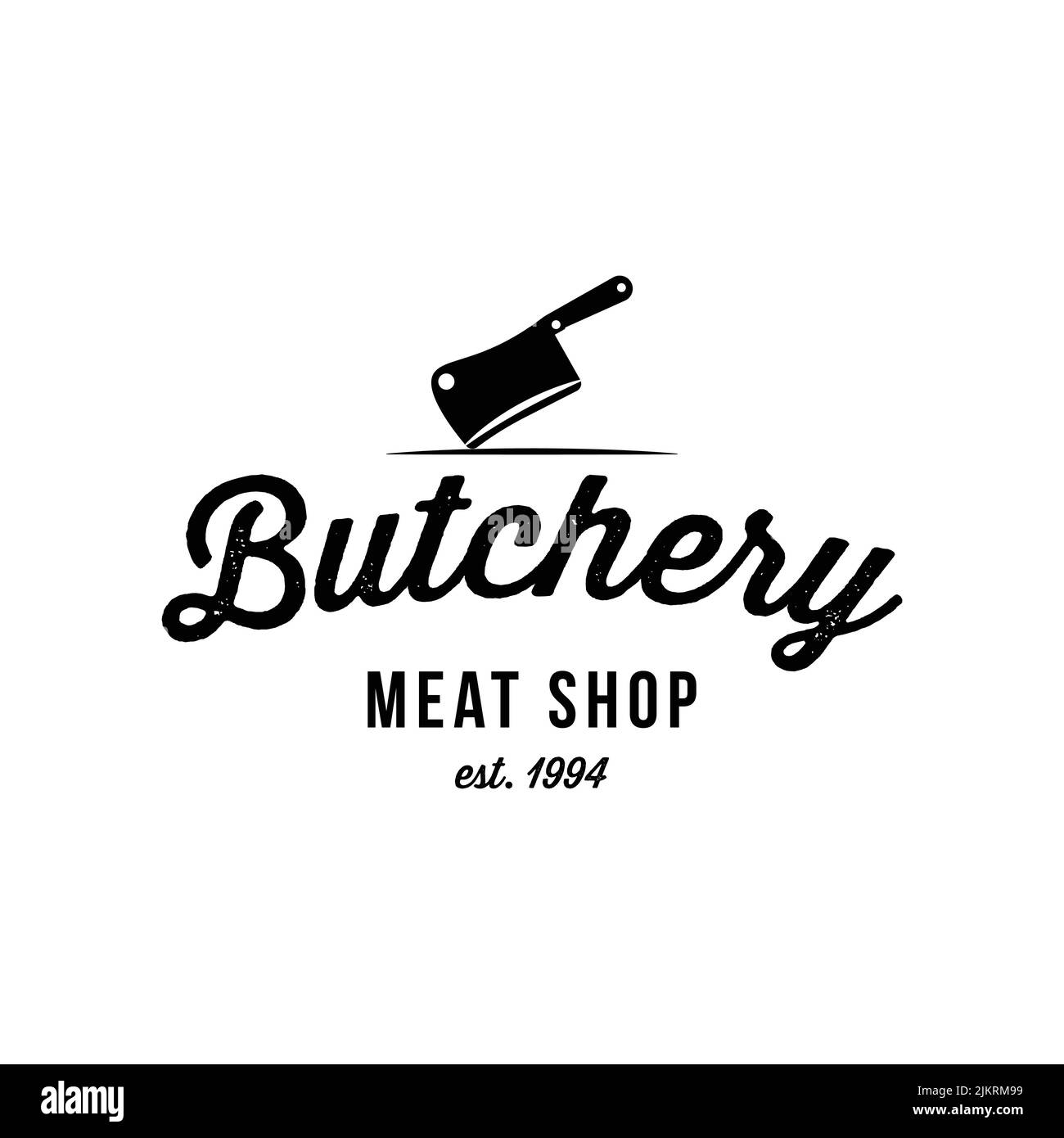 Butchery logo Black and White Stock Photos & Images - Alamy