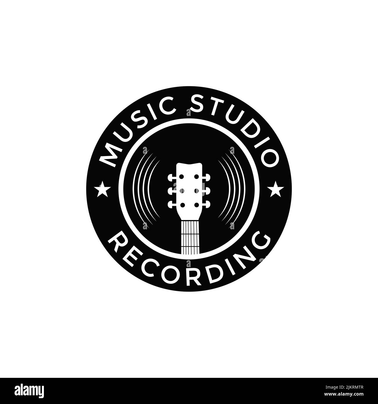 A Music Studio Recording logo on a white background Stock Vector Image ...