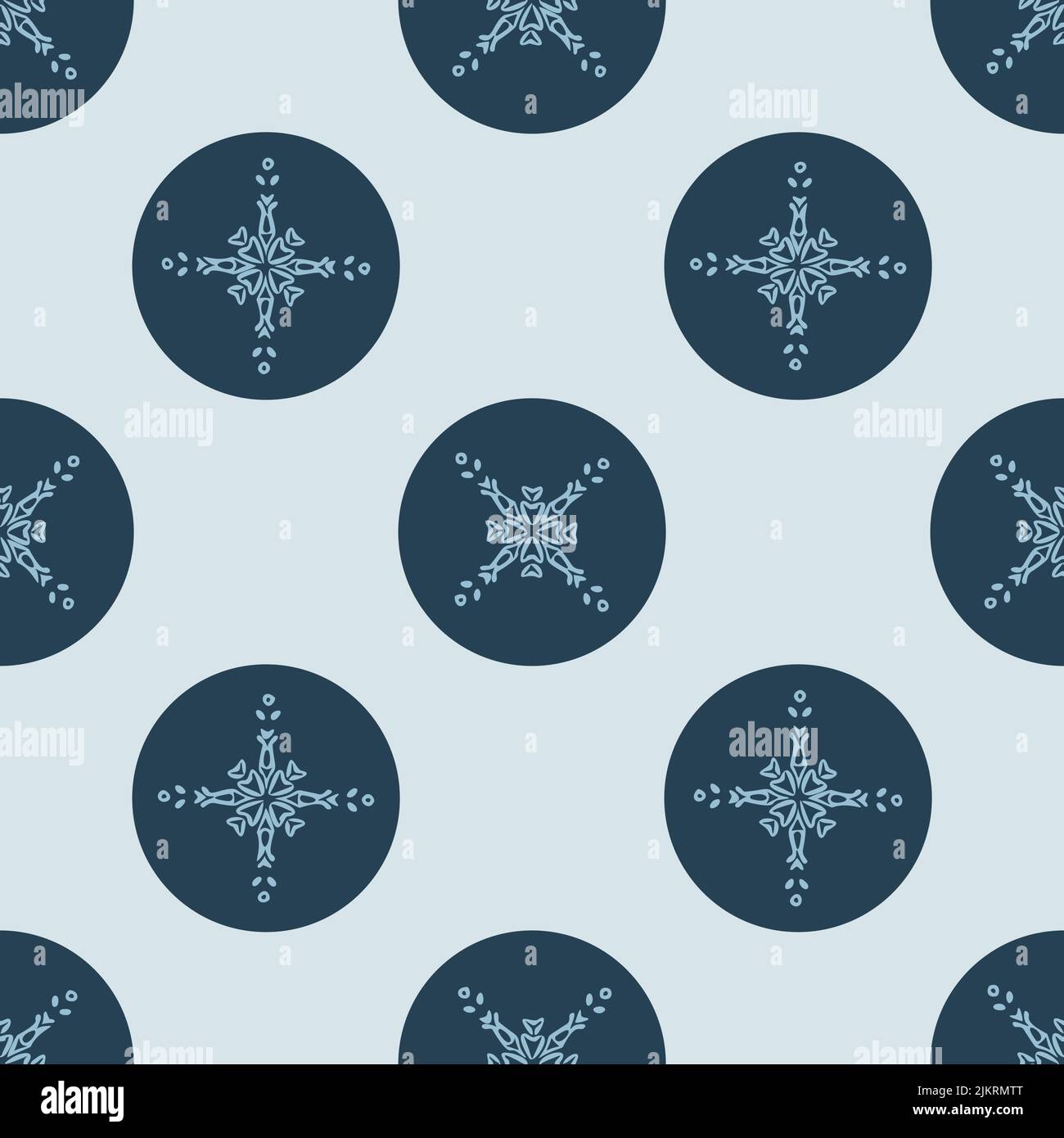 Christmas frozen snowflake seamless vector pattern. Masculine winter ...