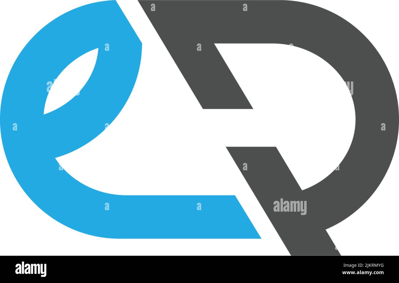 A vector design company logo design with letters eD isolated on white ...