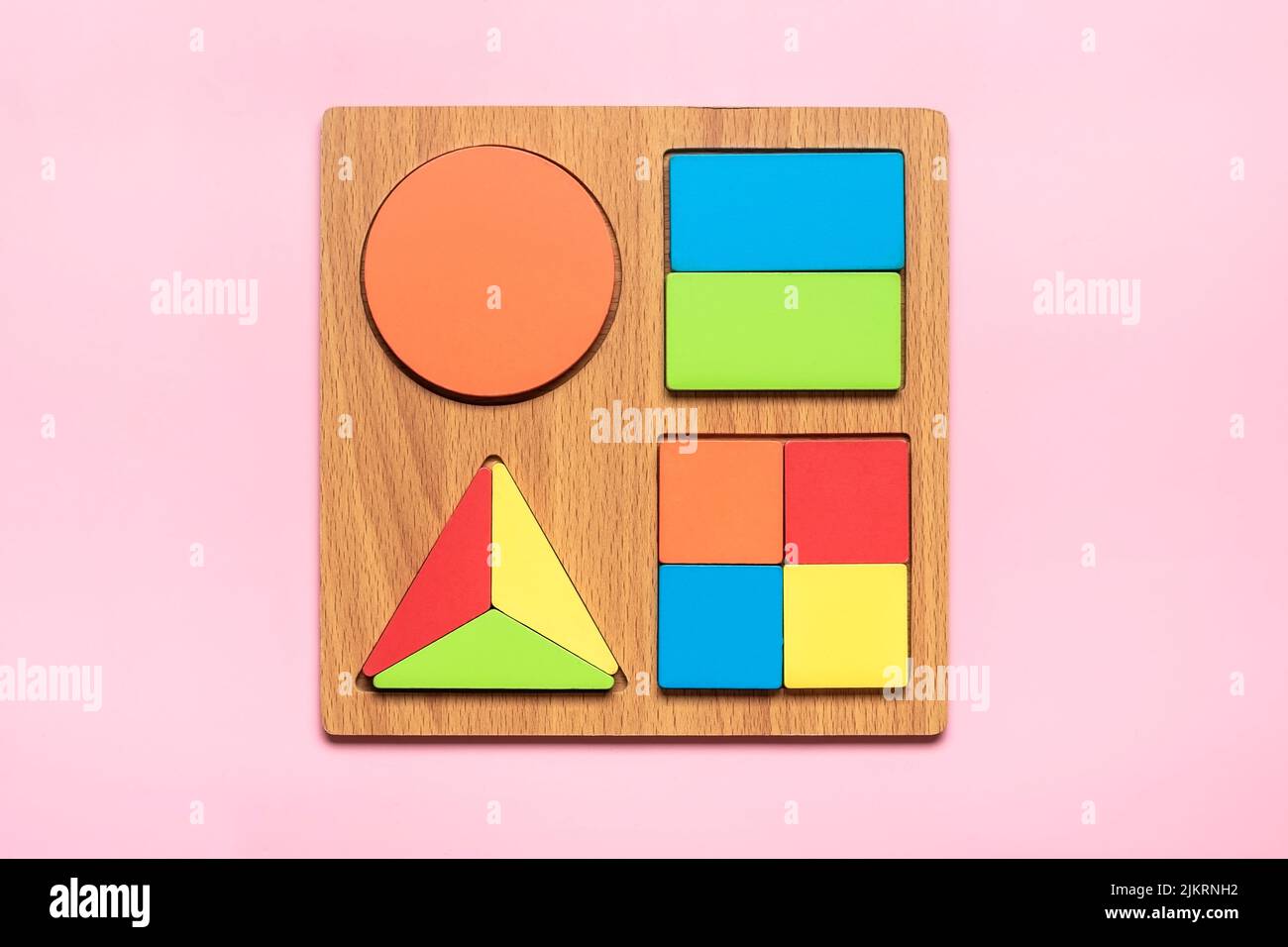 Set of shape Montessori style toys Children wooden eco friendly logic ...