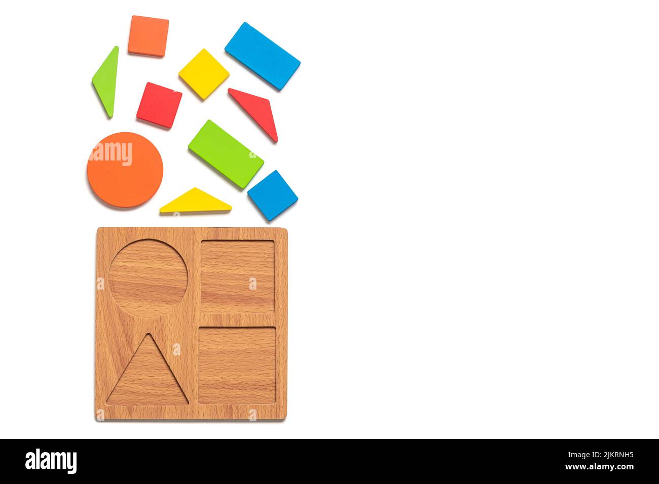 Set of shape Montessori style toys Children wooden eco friendly logic ...