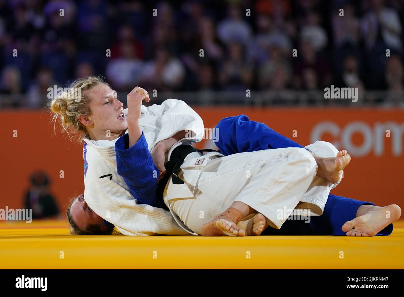 England's Emma Reid and Scotland's Emma Reid in the Women's -78kg ...
