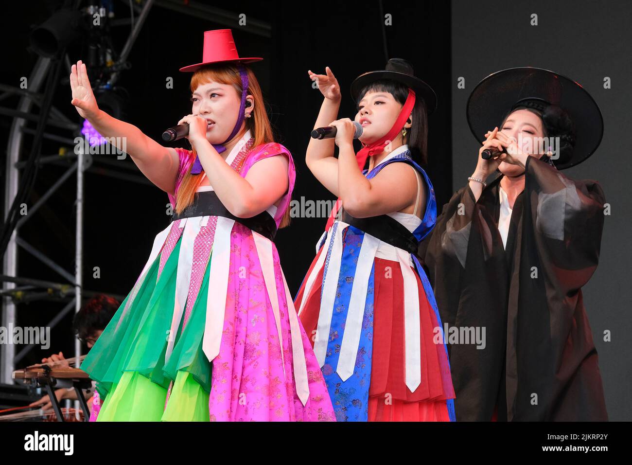 Ak Dan Gwang Chil, also known as ADG7 performing on stage during the ...