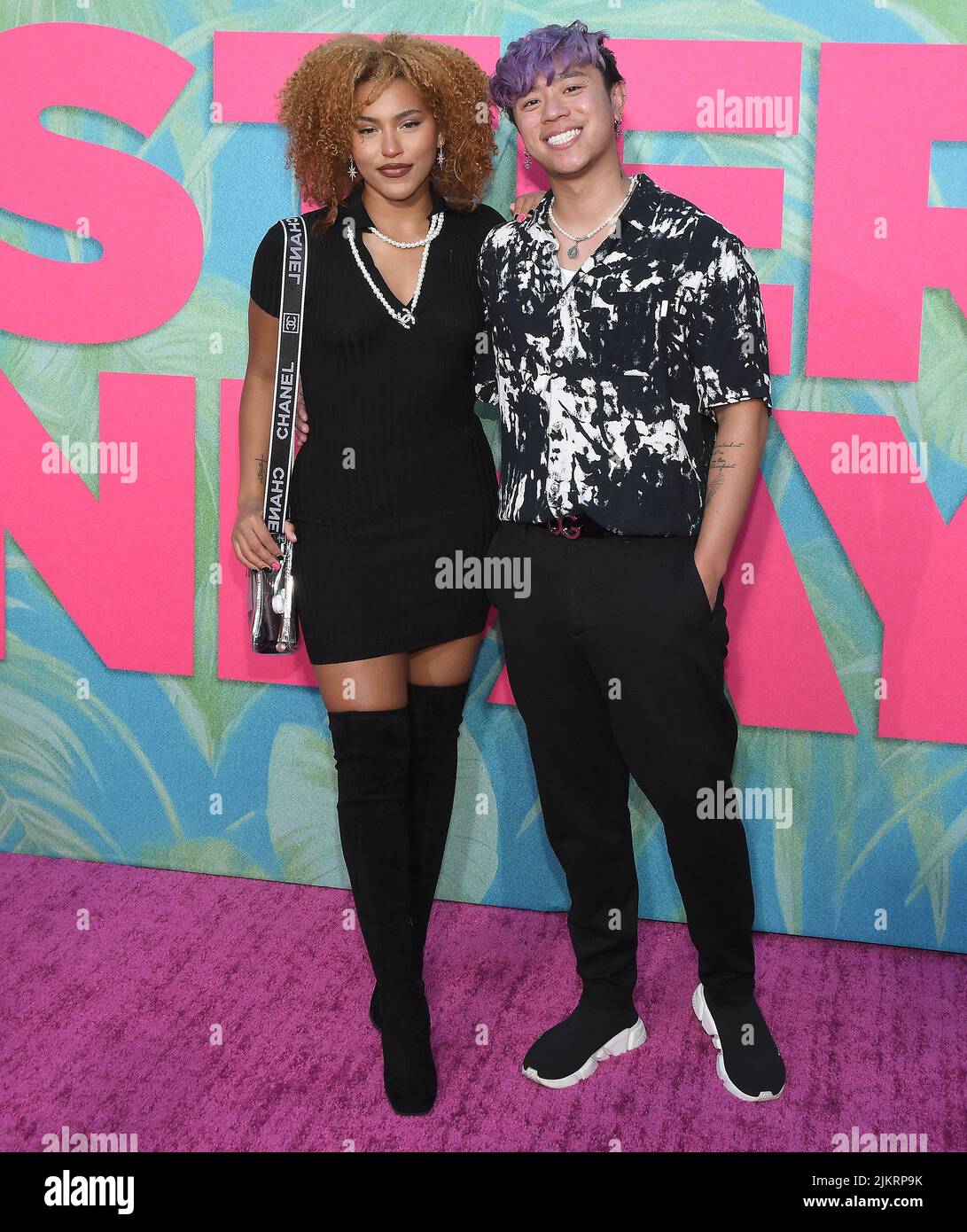 Los Angeles, USA. 02nd Aug, 2022. (L-R) Analisse Rodriguez and Michael ...