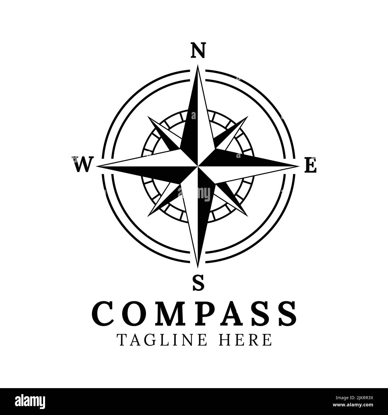 Simple compass Black and White Stock Photos & Images - Alamy