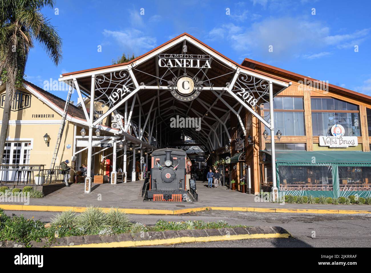 Canela, RS, Brazil - May 19, 2022: view of the entrance of Campos de ...