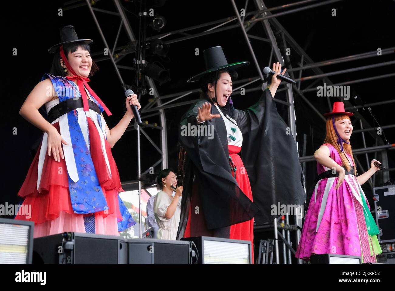 Ak Dan Gwang Chil, also known as ADG7 performing on stage during the ...