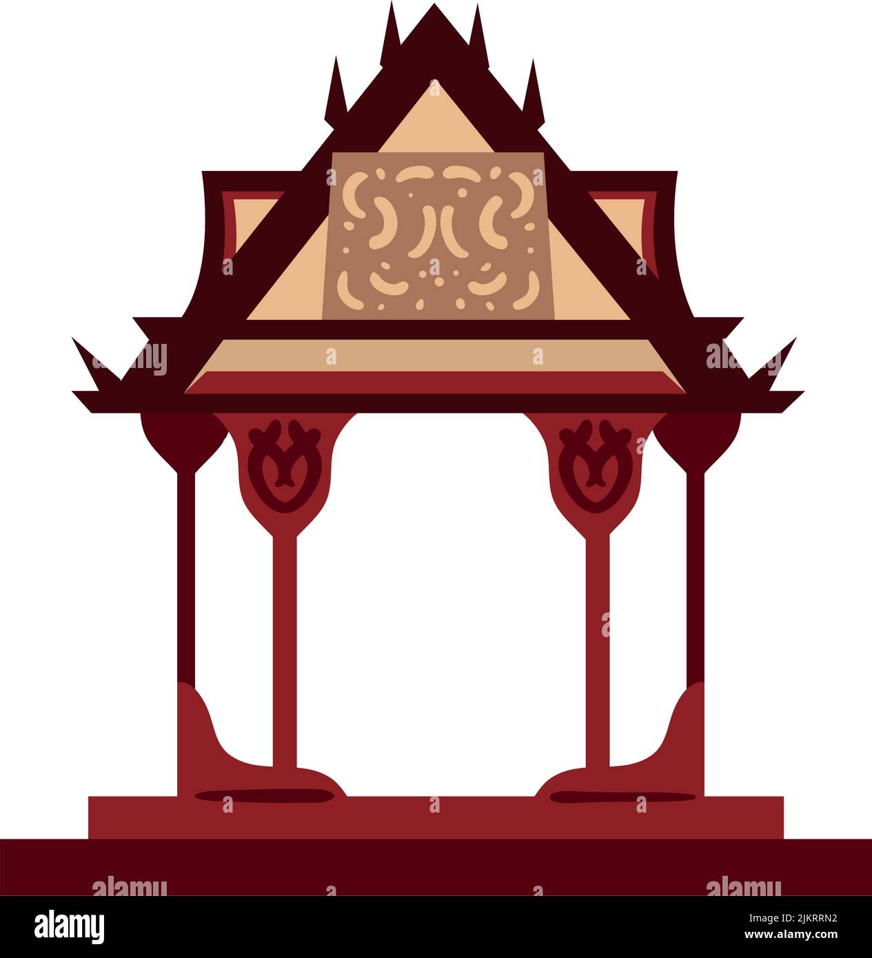 Beautiful thai temple gate Stock Vector Images - Alamy
