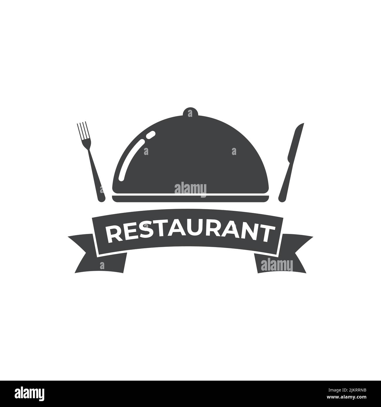 A Restaurant text and logo on a white background Stock Vector Image ...