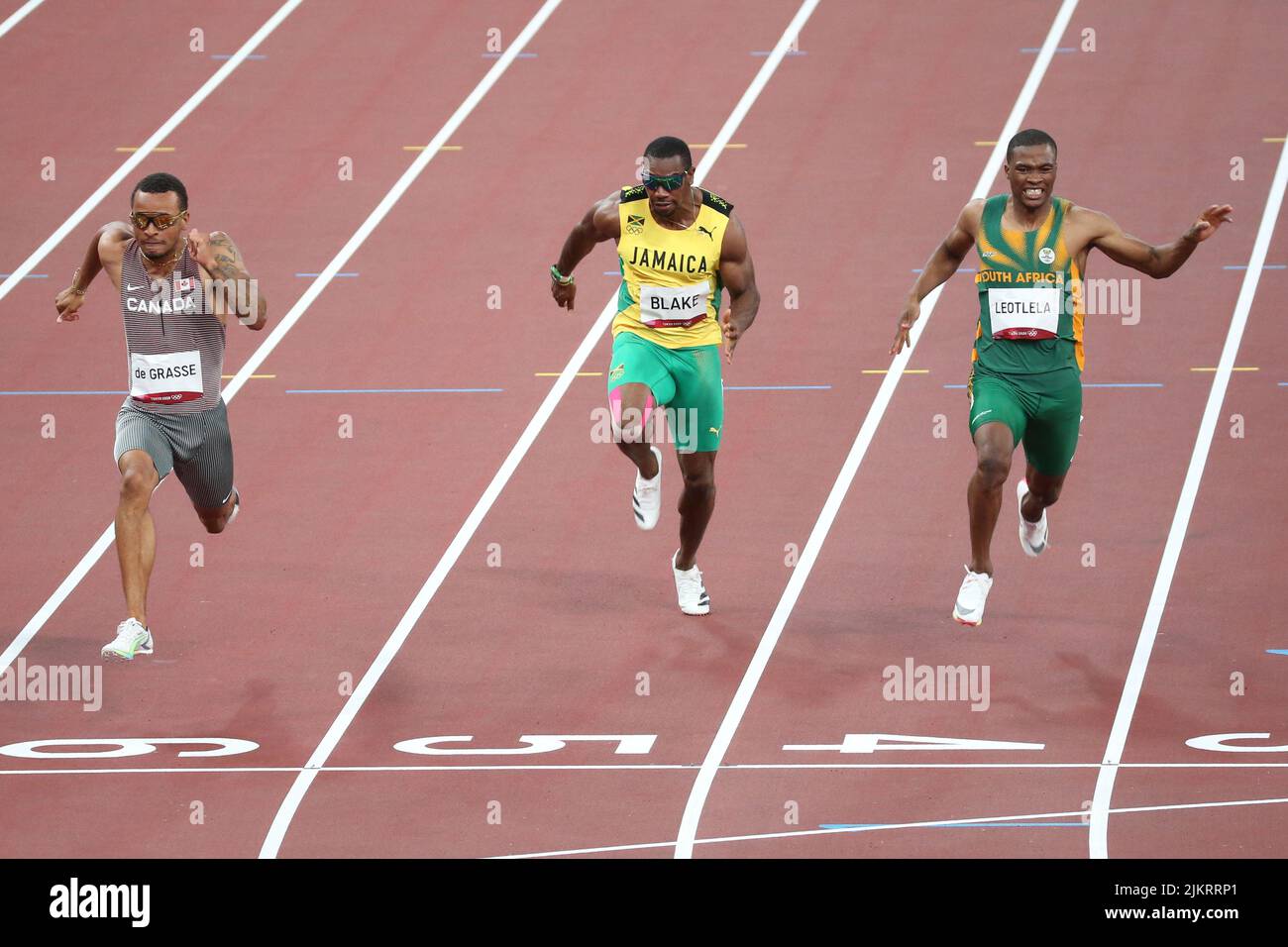 August 01st, 2021 - Tokyo, Japan: Yohan Blake of Jamaica finishes sixth ...