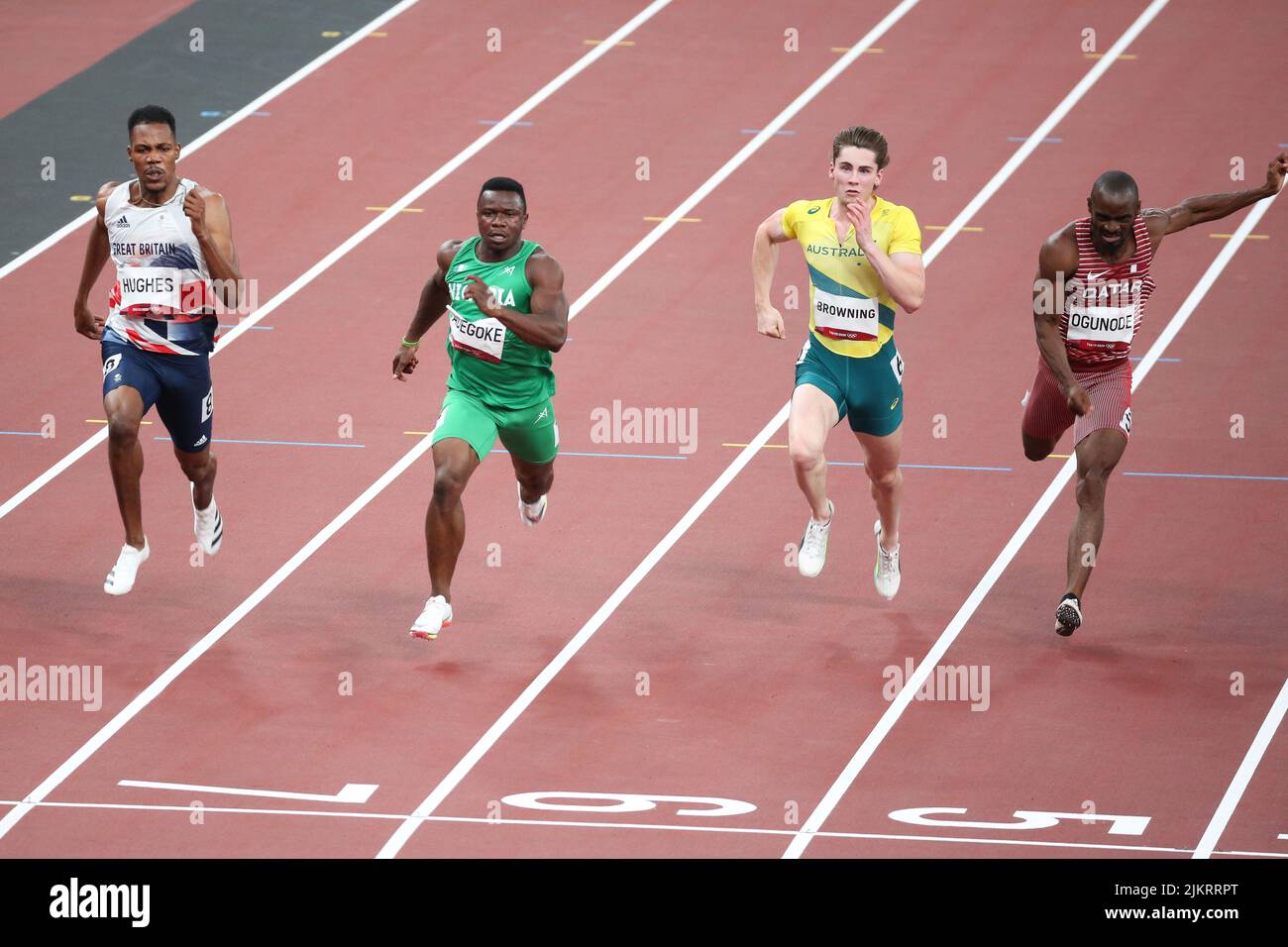 August 01st, 2021 - Tokyo, Japan: Zharnel Hughes of Great Britain ...