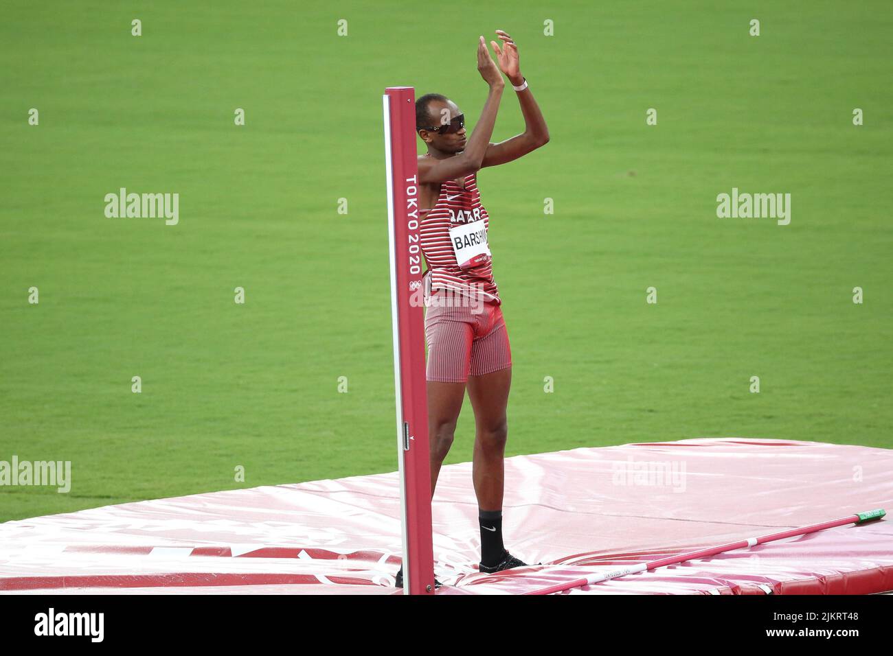 August 01st, 2021 - Tokyo, Japan: Mutaz Essa Barshim of Qatar wins the ...