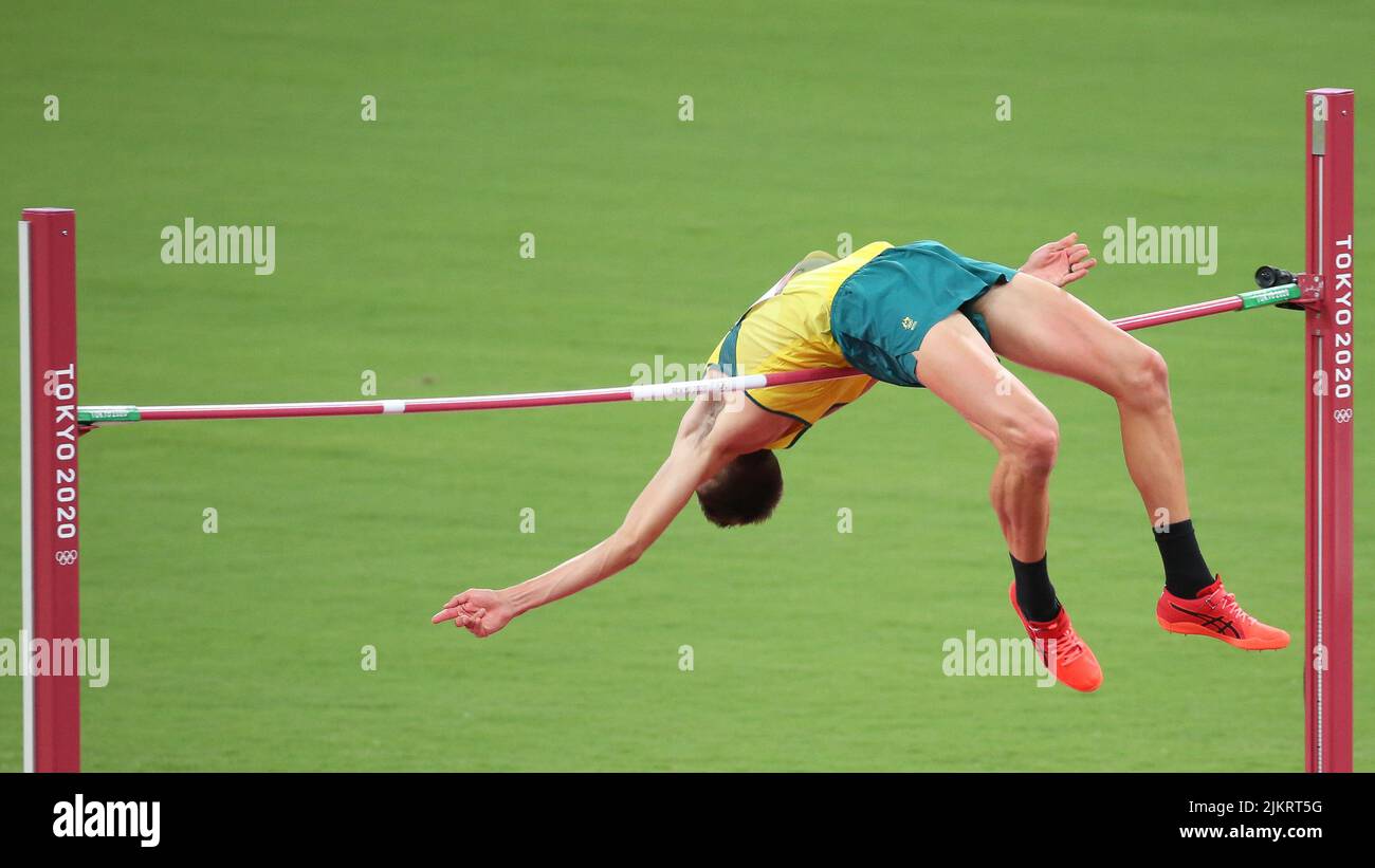 August 01st, 2021 - Tokyo, Japan: Brandon Starc of Australia fails at 2 ...