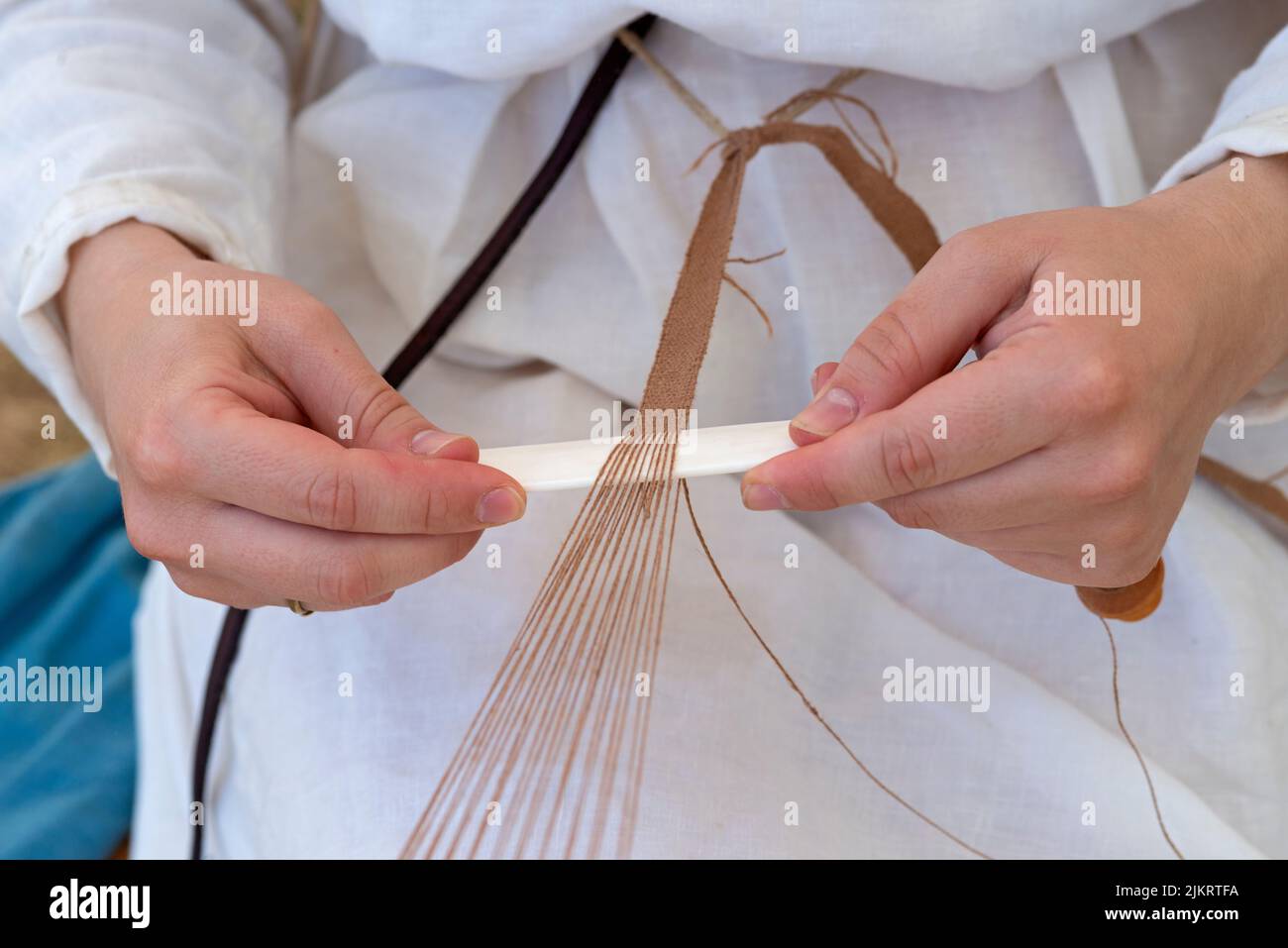 Medieval weaving textile hi-res stock photography and images - Alamy