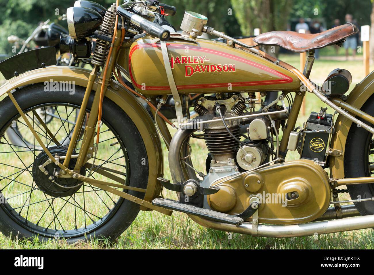 1929 Harley Davidson 350 cc. OHV Two Pipes Classic American Motorcycle ...