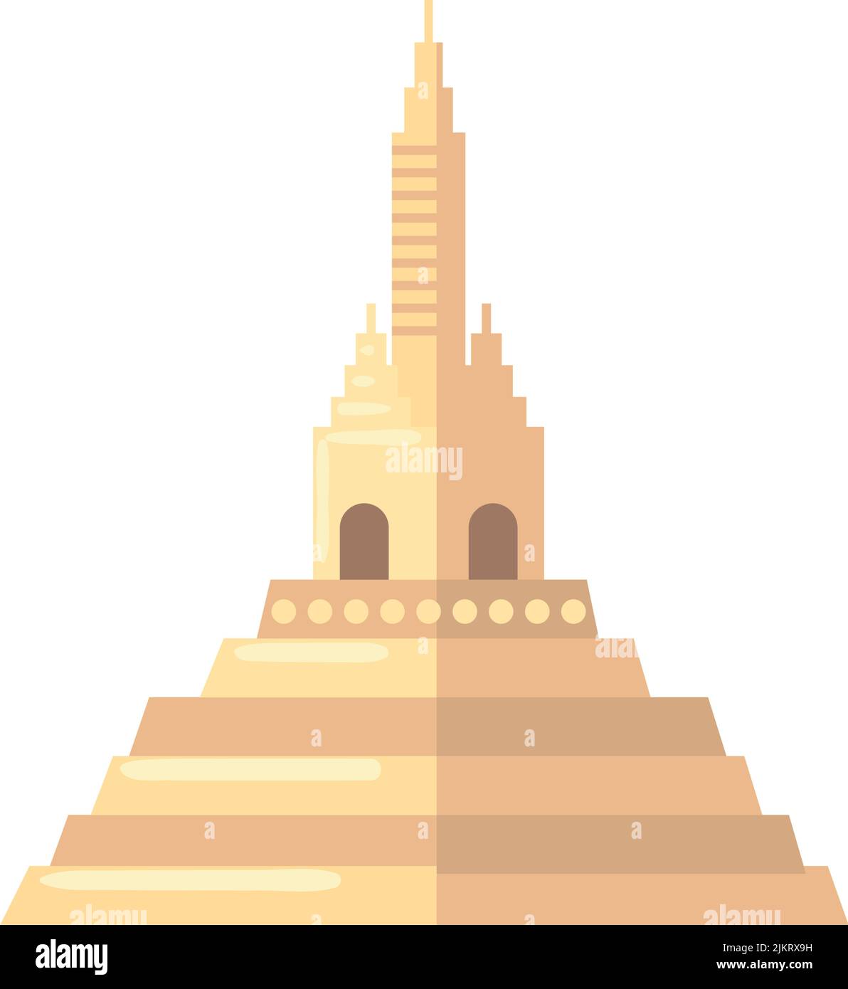 thai ancient temple Stock Vector Image & Art - Alamy