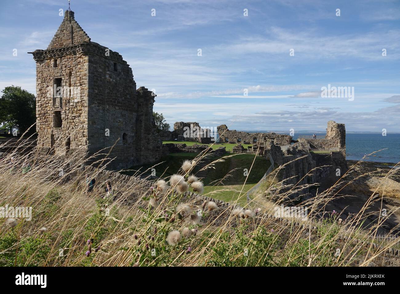The Castle at St. Andrews, Fife Scotland - ancient and historic ...