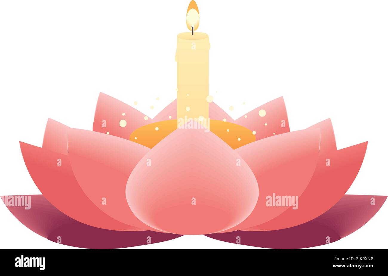 Light pink lotus flower Stock Vector Images - Alamy