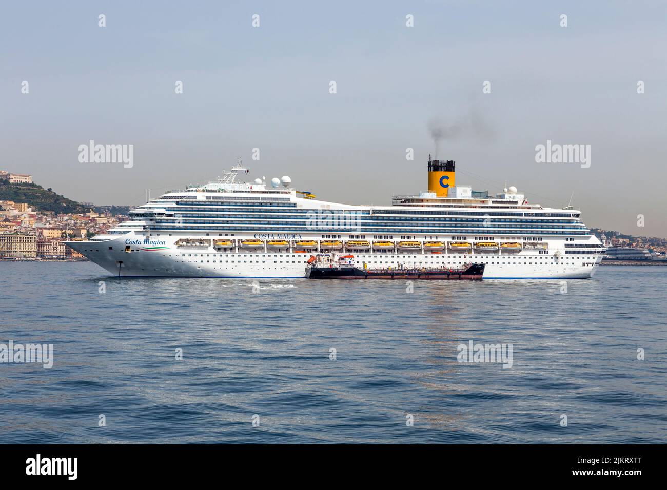 The Costa Magica Passenger Ship anchored off Naples, Italy, Campania ...