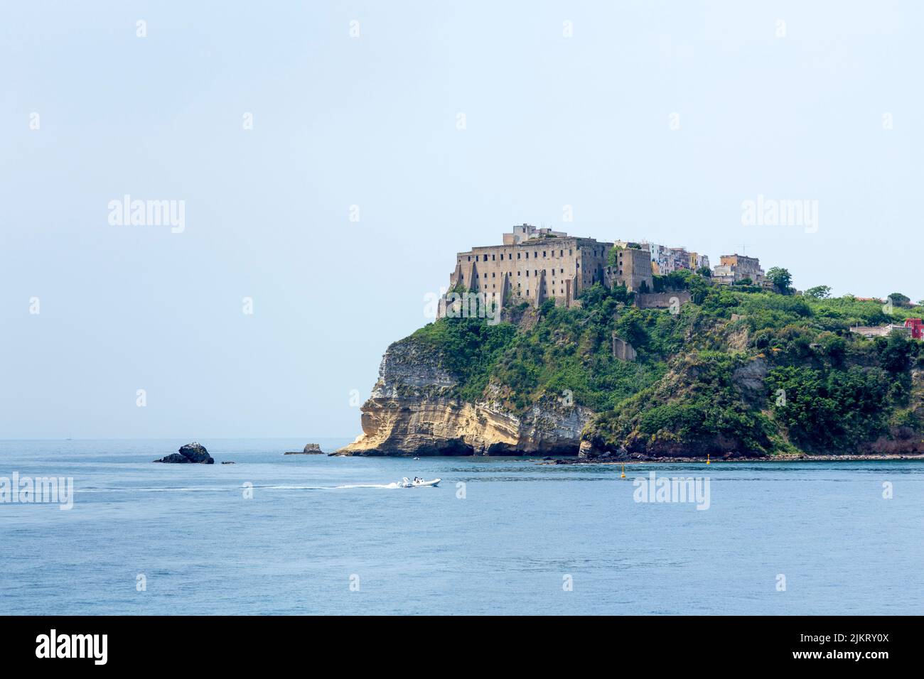 Island Monastery in the Gulf of Naples, Italy, Europe Stock Photo - Alamy