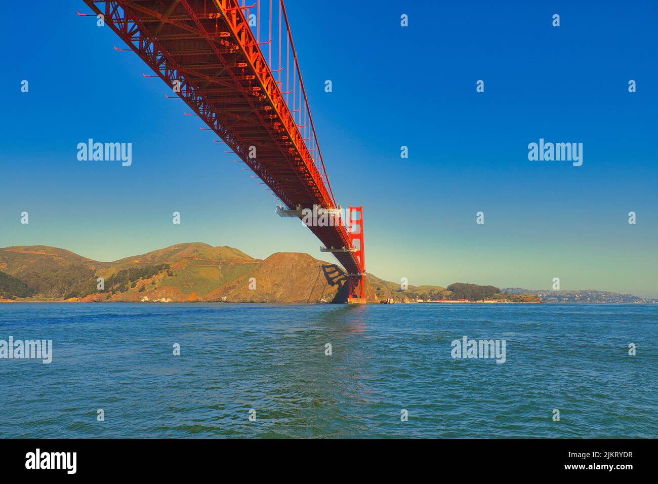 The famous Golden Gate Bridge, San Francisco, CA., USA - a view of the ...