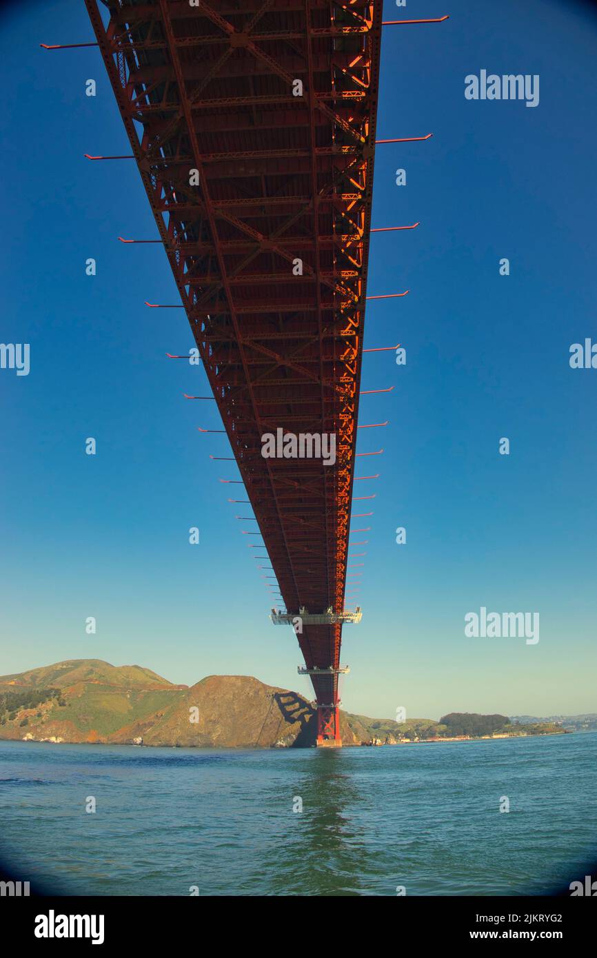 The famous Golden Gate Bridge, San Francisco, CA., USA - a view of the ...