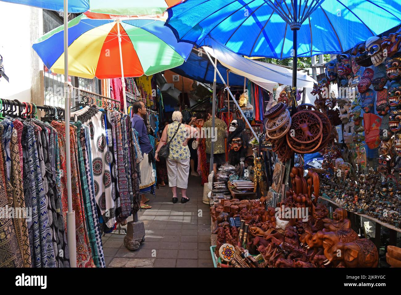 Bali, Indonesia - April 04, 2019: Scene at Ubud Traditional Art Market ...
