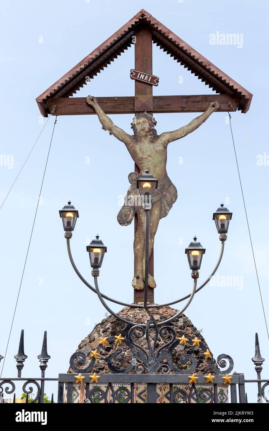Jesus on the Cross, Island of Procida, Italy, Europe Stock Photo - Alamy