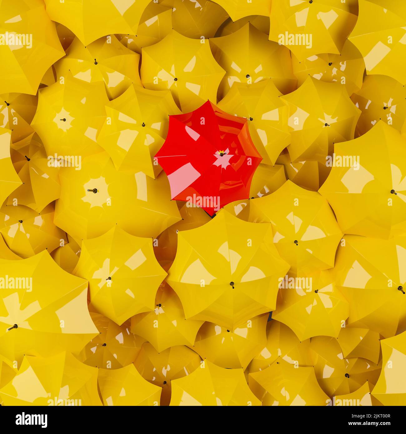 Conceptual individual umbrella hi-res stock photography and images - Alamy
