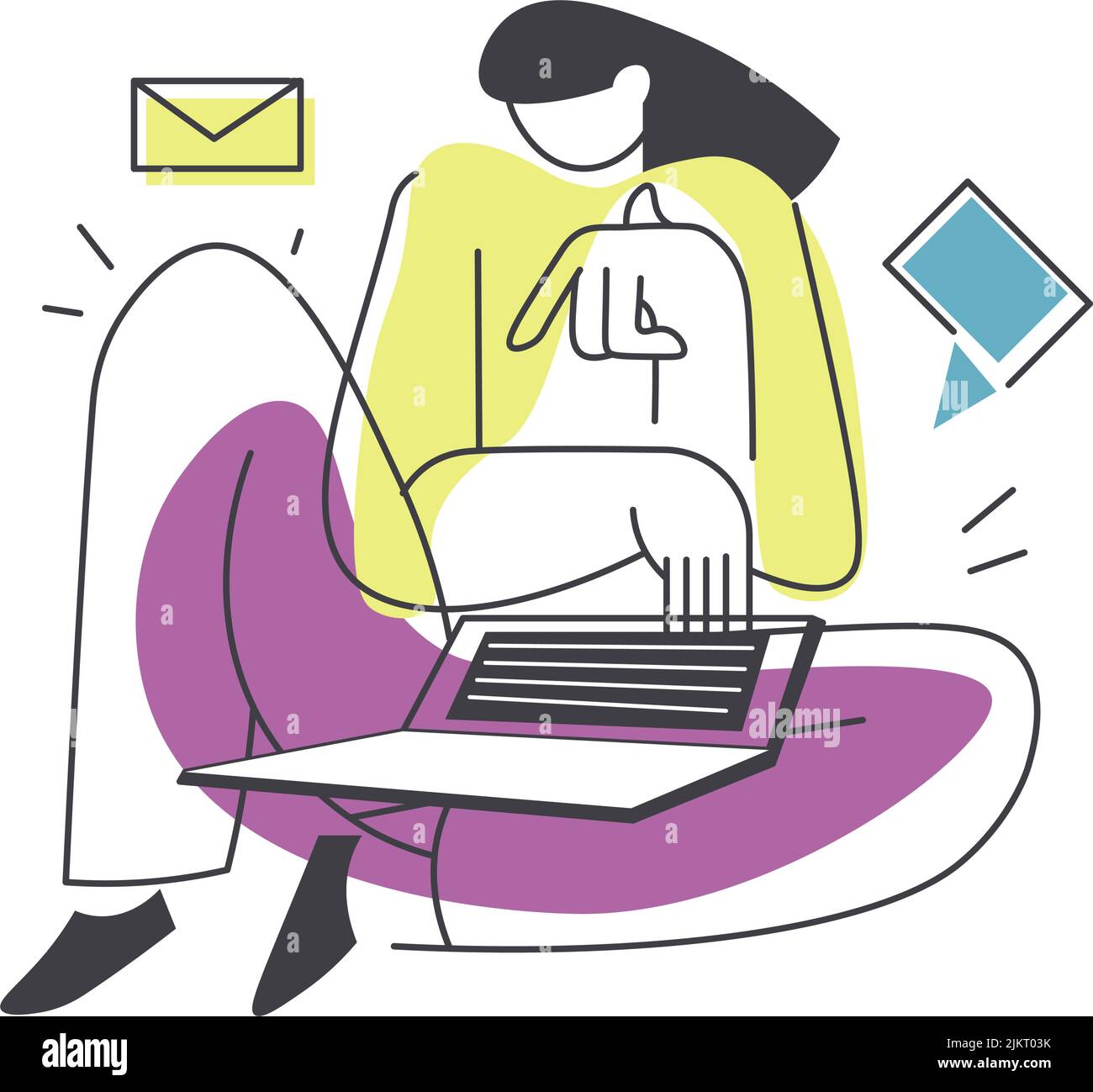 Copywriter typing Stock Vector Images - Alamy