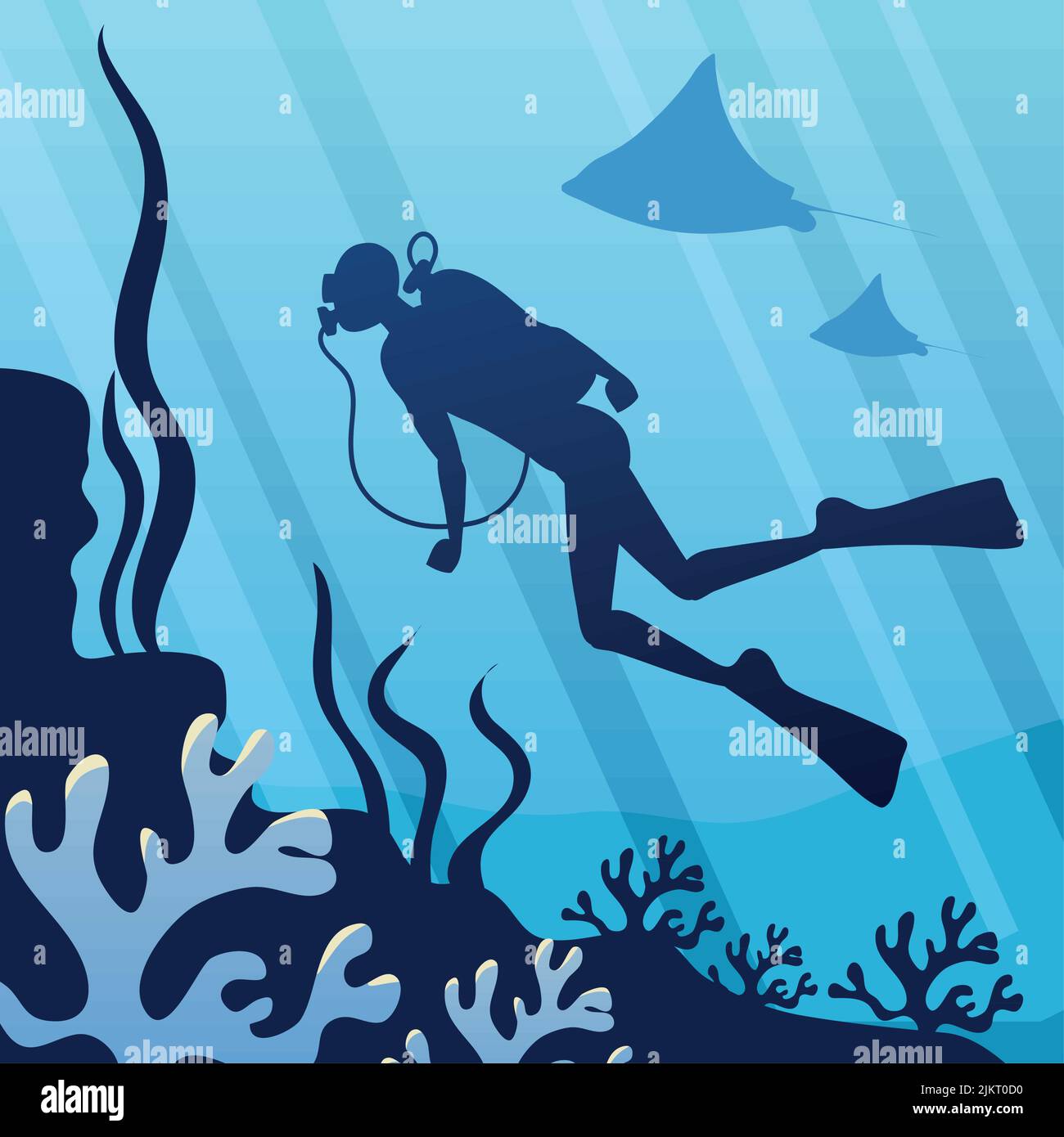 Diver environment Stock Vector Images - Alamy
