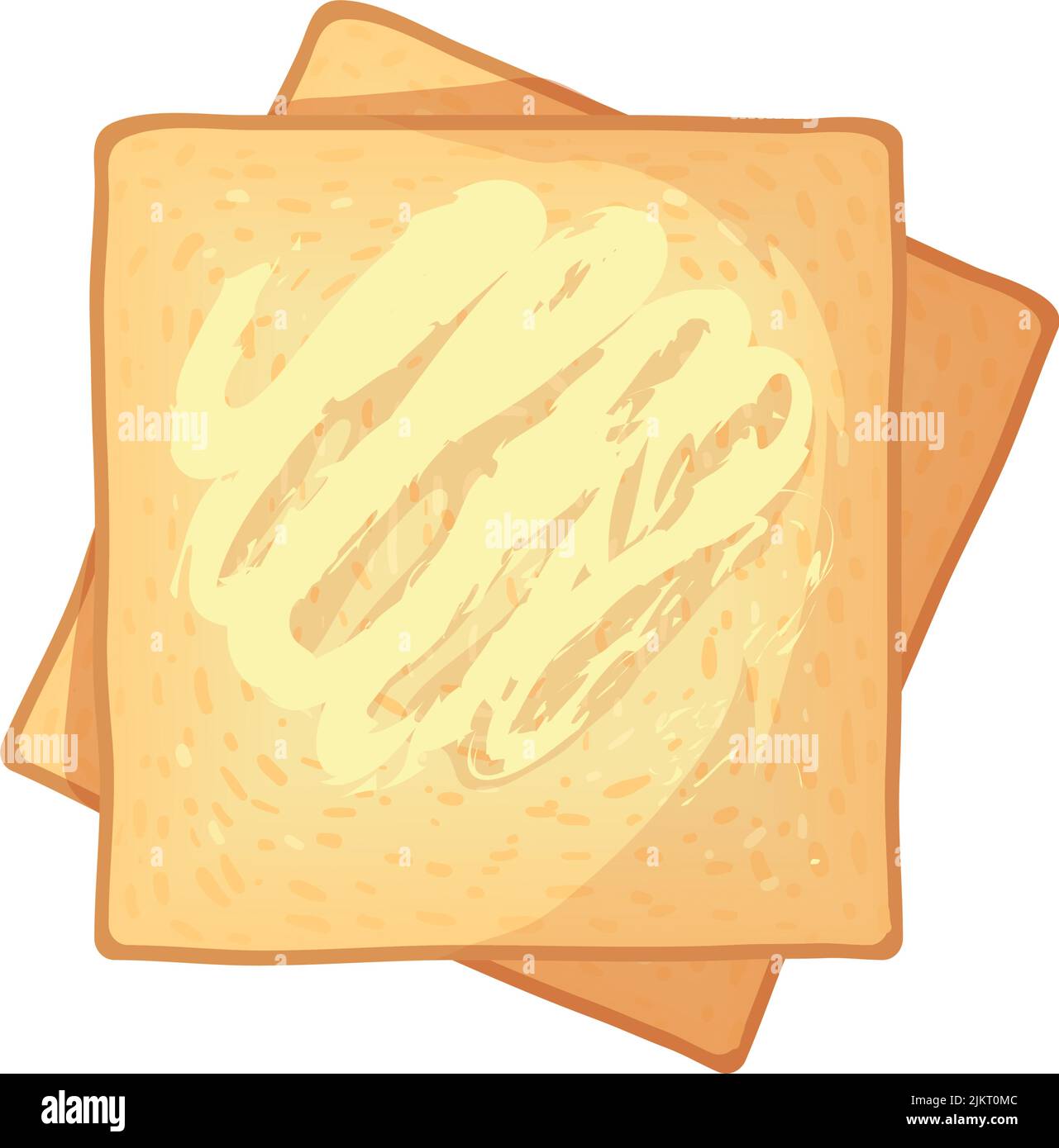 toasts with butter Stock Vector Image & Art - Alamy