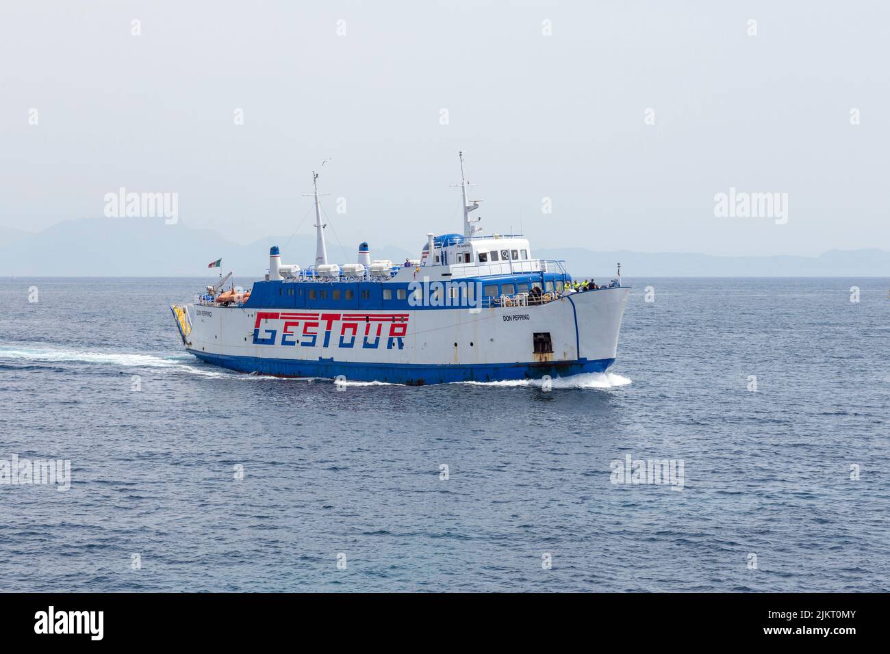 The Don Peppino Ferry, Naples to Isle of Procida, Italy Stock Photo - Alamy