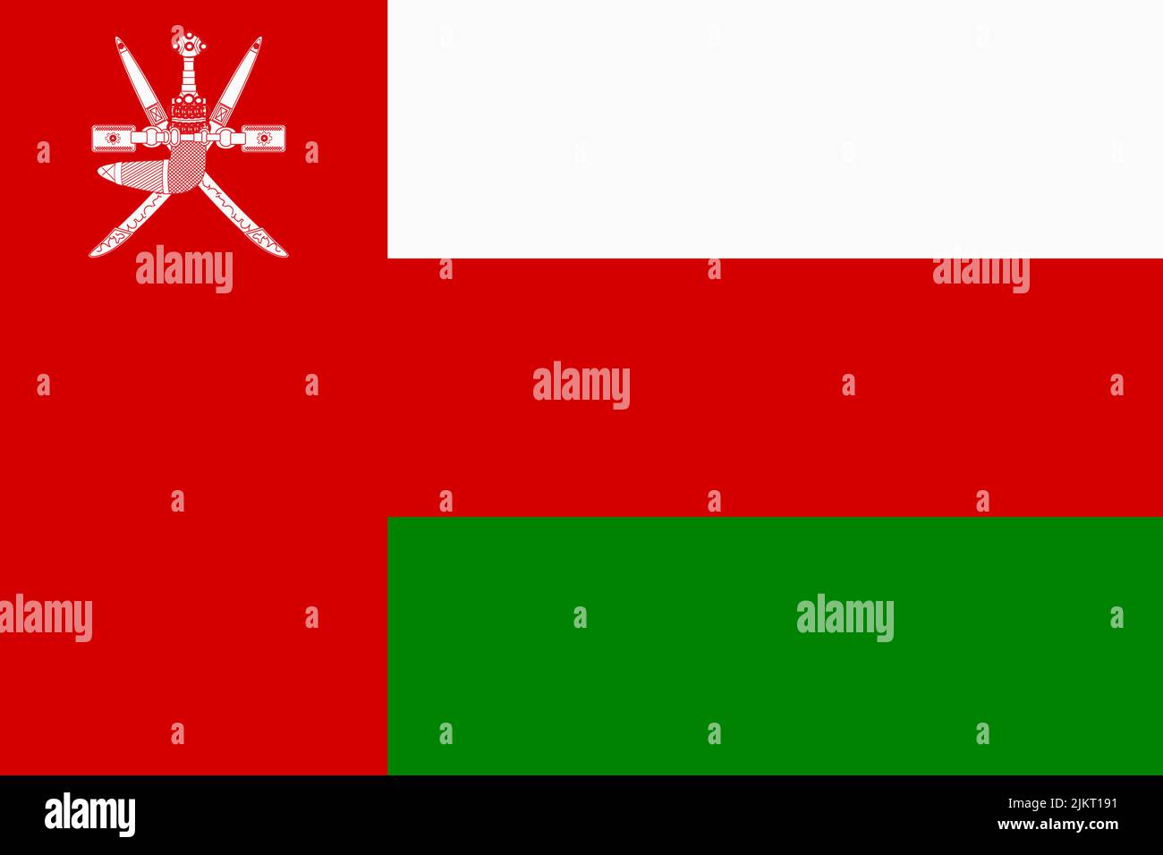 Flag of Oman. Omani national banner and patriotic symbol. Official ...