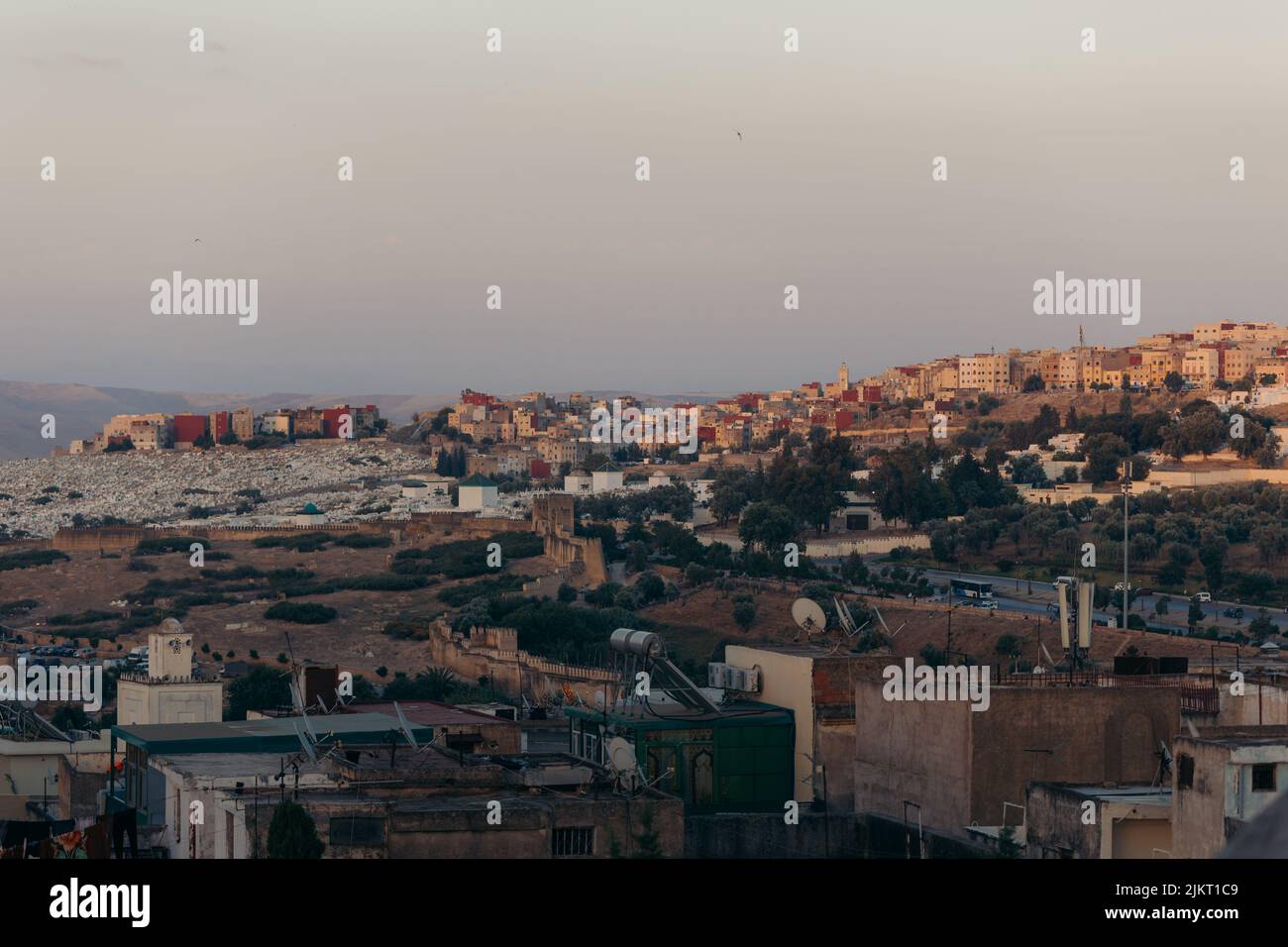 Panoramic view over Fes, Morocco Stock Photo - Alamy