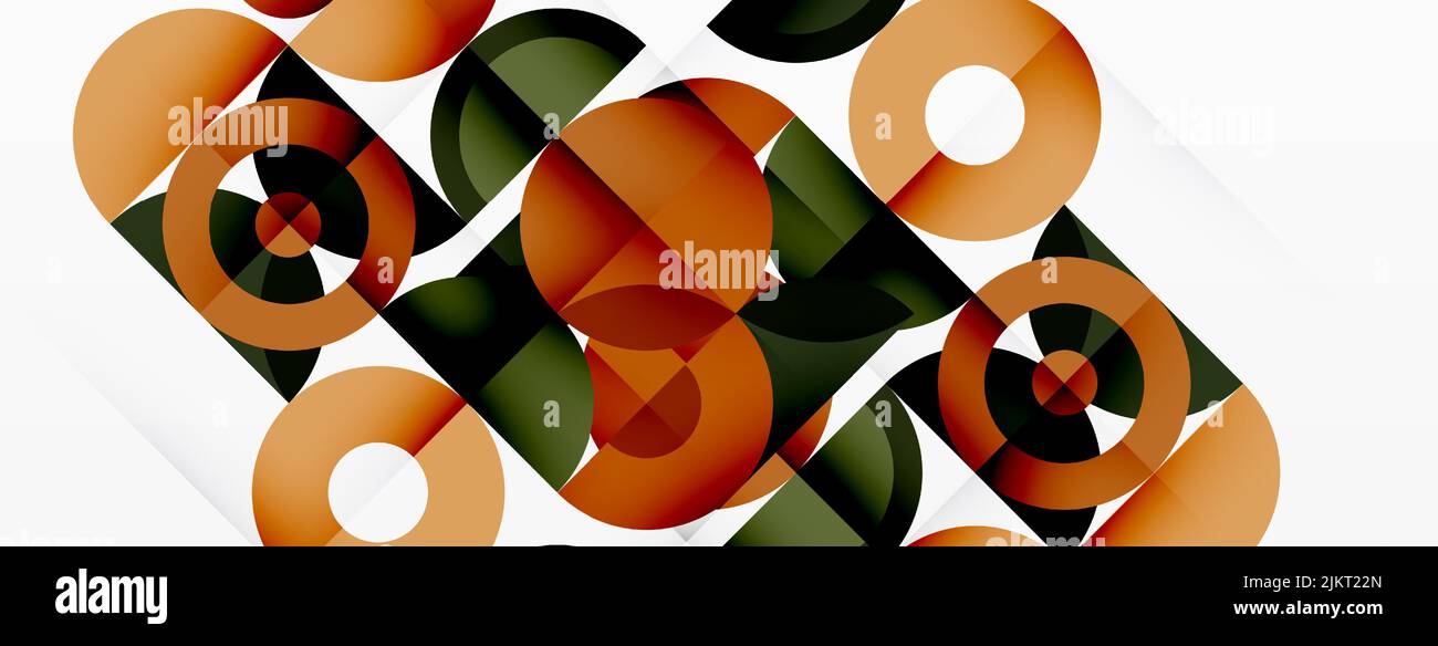 Clean minimal circle background. Colorful template for wallpaper ...
