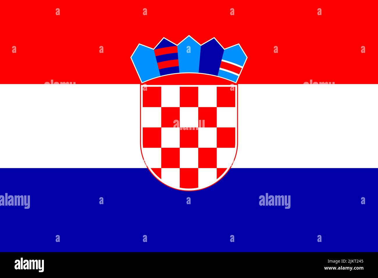 Flag of Croatia. Croatian national banner and patriotic symbol ...